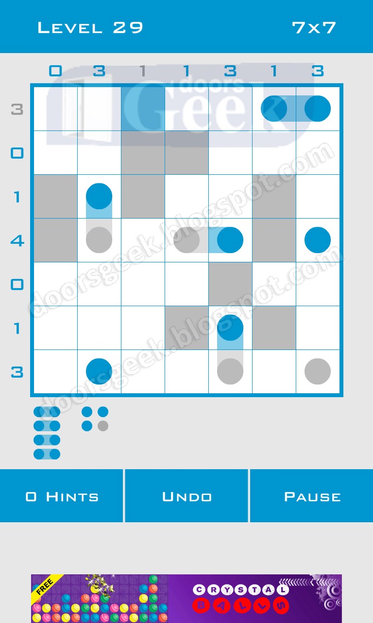 Logic Dots [7x7] Level 29 Solution ~ Doors Geek